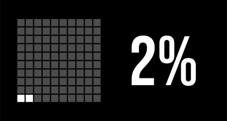 Diagram infographic process on 2 steps Royalty Free Vector