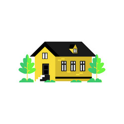 Cartoon house concept building design Royalty Free Vector
