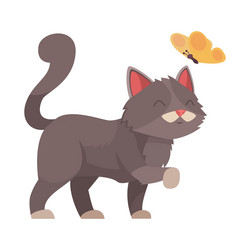 Cat cartoon Royalty Free Vector Image - VectorStock
