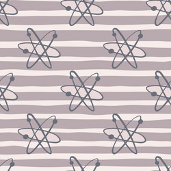 Math seamless pattern with drawn geometric figures