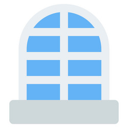 Design home interior with an arch window Vector Image