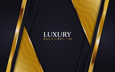 Luxurious red background with line gold wave Vector Image