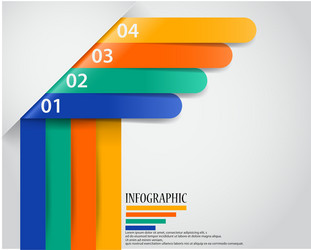 Modern design minimal arrow style infographic Vector Image