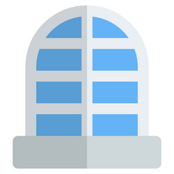 Design home interior with an arch window Vector Image