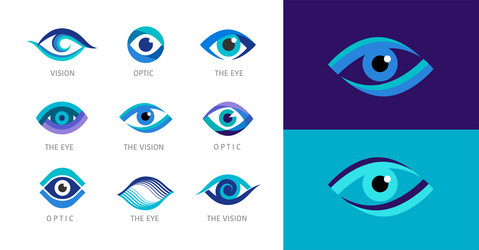 Eye logos Royalty Free Vector Image - VectorStock