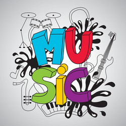 Music design Royalty Free Vector Image - VectorStock