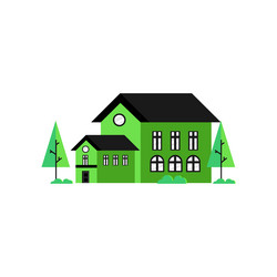 Cartoon house concept building design Royalty Free Vector