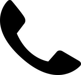 Phone call line icon symbol isolated on white Vector Image