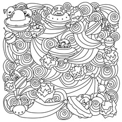 Ufo coloring page with spaceship asteroid Vector Image