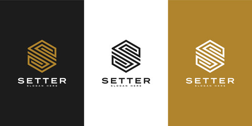 Initial letters iss logo designs bundle Royalty Free Vector