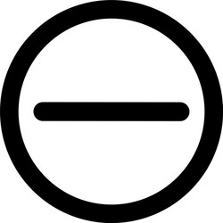 Negative Symbol Minus Sign Vector Images (over 1,700)