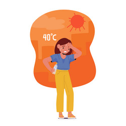 Woman Sweating Clipart