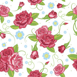 Elegant seamless rose pattern Royalty Free Vector Image