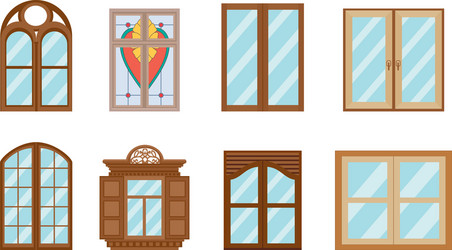 Open windows Royalty Free Vector Image - VectorStock