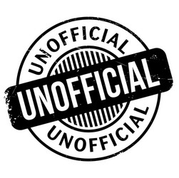 Unofficial rubber stamp Royalty Free Vector Image