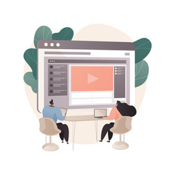 Visual storytelling abstract concept Royalty Free Vector