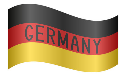 German flag and word germany Royalty Free Vector Image