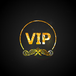 Template of membership or loyalty black vip Vector Image