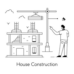 Industrial construction Royalty Free Vector Image