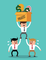 Project and strategy design businessman cartoon Vector Image