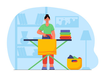 Woman wash clothes Royalty Free Vector Image - VectorStock