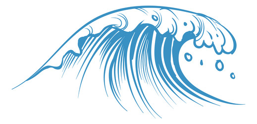 Ocean Wave Line Drawing Vector Images (over 9,000)