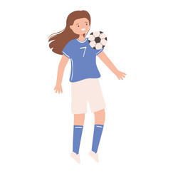 Girl Playing Soccer Vector Images (over 2,100)