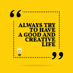 Inspirational motivational quote try Royalty Free Vector