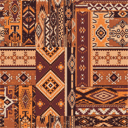 Native american fabric patchwork wallpaper Vector Image