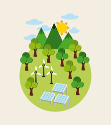 Earth resources isometric infographics Royalty Free Vector