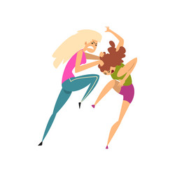 Two Cartoon Girls Fighting Vector Images (over 400)