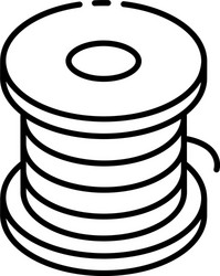Wire spool Royalty Free Vector Image - VectorStock