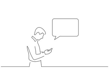 Communication line drawing Royalty Free Vector Image