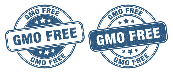 Gmo free stamp gmo free label round grunge sign Vector Image