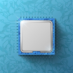 Microchip computer cpu microprocessor Royalty Free Vector