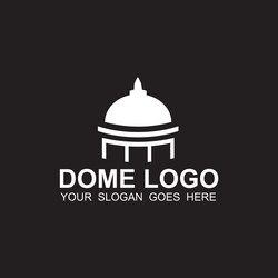 Smart dome logo design Royalty Free Vector Image