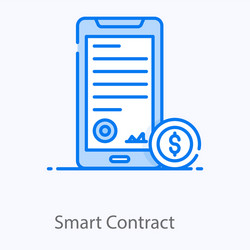 Digital contract Royalty Free Vector Image - VectorStock