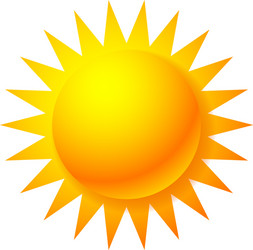 Sun clip-art graphics logo symbol or icon Vector Image
