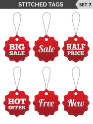 Price tag retro vintage collection 3 Royalty Free Vector