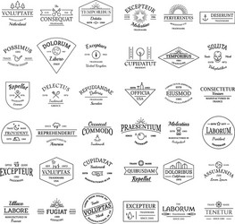 Retro badges and labels Royalty Free Vector Image