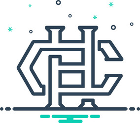 Hshare hsr crypto coin ico Royalty Free Vector Image