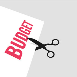 Costs reduction cut optimization Royalty Free Vector Image