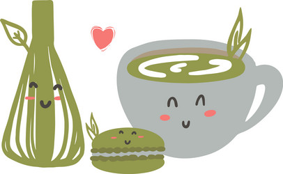 I love so matcha inspirational quote Royalty Free Vector