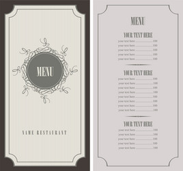 Menu furniture Royalty Free Vector Image - VectorStock