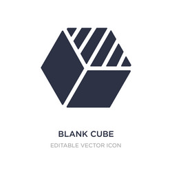 Cube icon on white background simple element from Vector Image