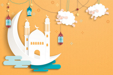 Islamic holiday design Royalty Free Vector Image