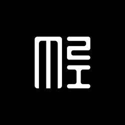 Mzi letter logo design mzi simple and modern logo Vector Image