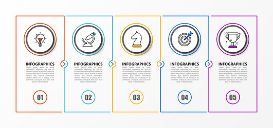 Infographic design template creative concept Vector Image