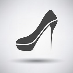 Womens heel icon high heeled shoes icon Royalty Free Vector