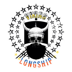 Viking longship Royalty Free Vector Image - VectorStock